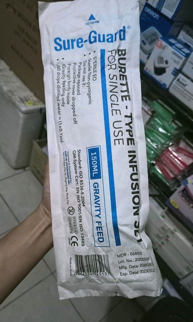Burette type infusion set on Carousell
