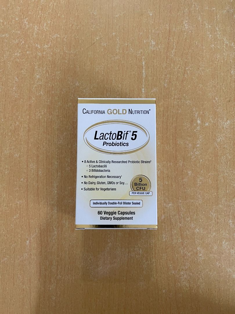 California Gold Nutrition, LactoBif 5 益生菌，50 億 CFU，60 粒素食膠囊 ...