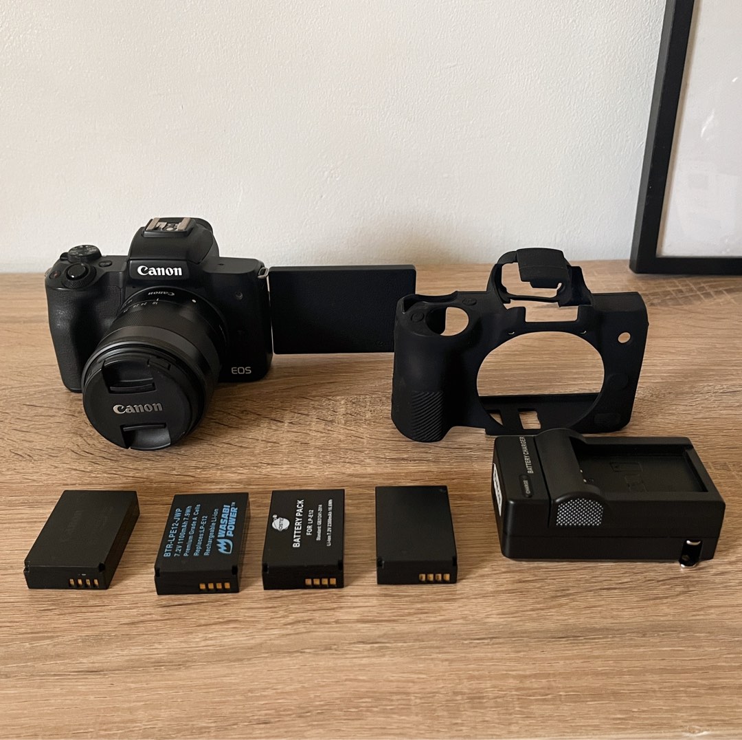 Canon M50 mi + 18-55mm lens (DEFECTIVE body. Power issue), Photography ...