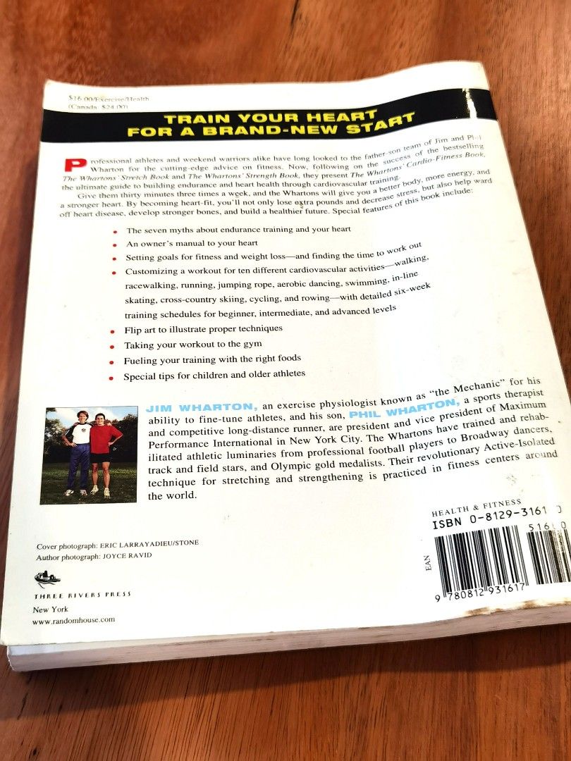 Cardio Fitness Book By The Whartons' Program For High Energy And ...