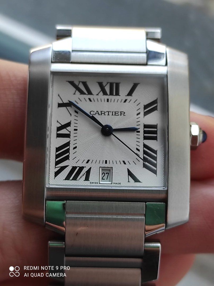Cartier Tank 2302, 名牌, 手錶 - Carousell