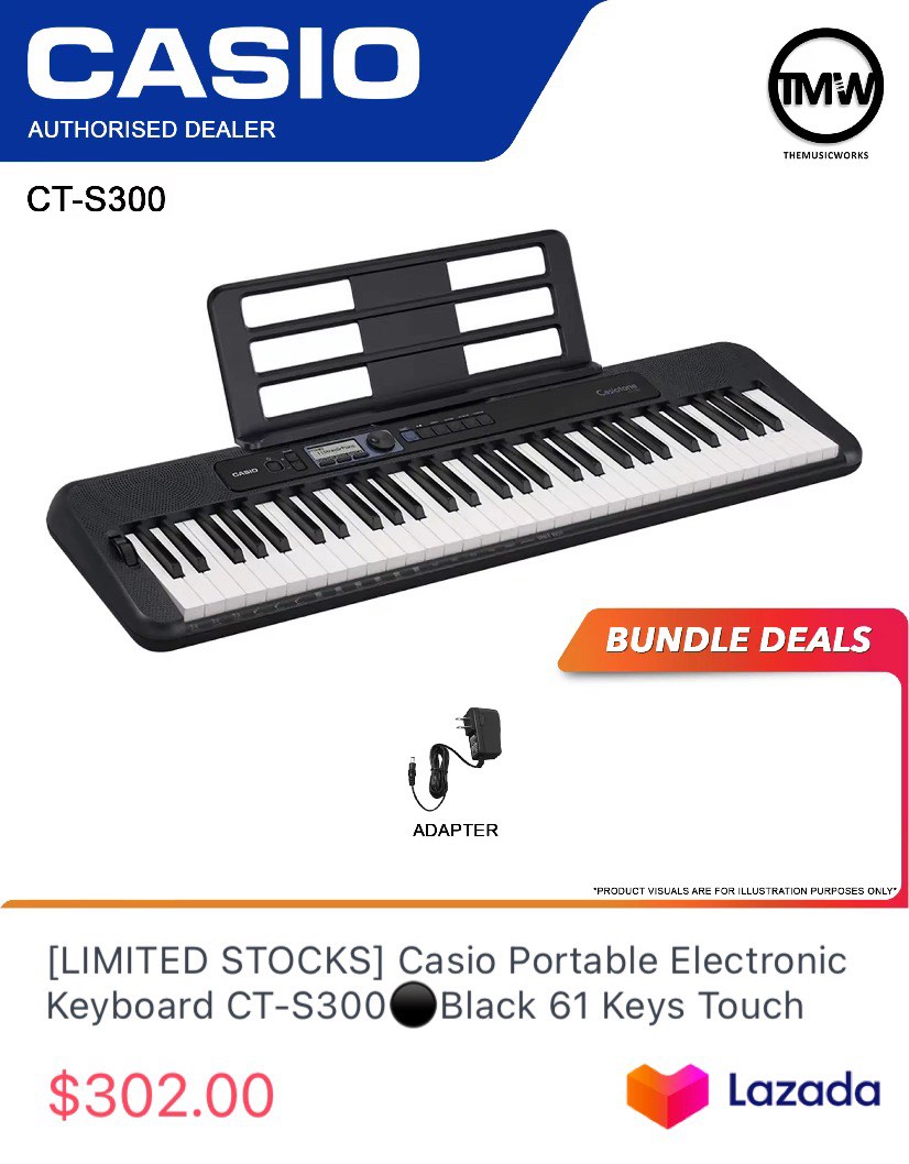 Casio Keyboard, Hobbies & Toys, Music & Media, Musical Instruments on ...