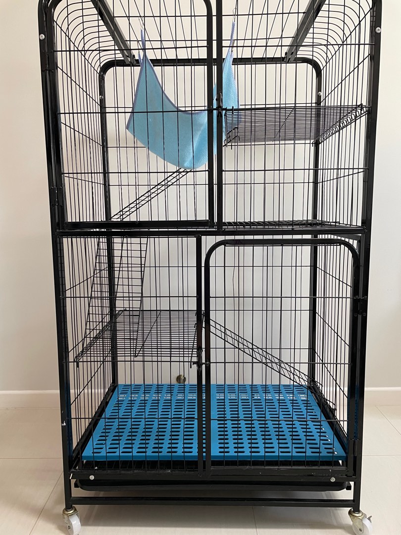 Cat cage 4 tier, Pet Supplies, Homes & Other Pet Accessories on Carousell