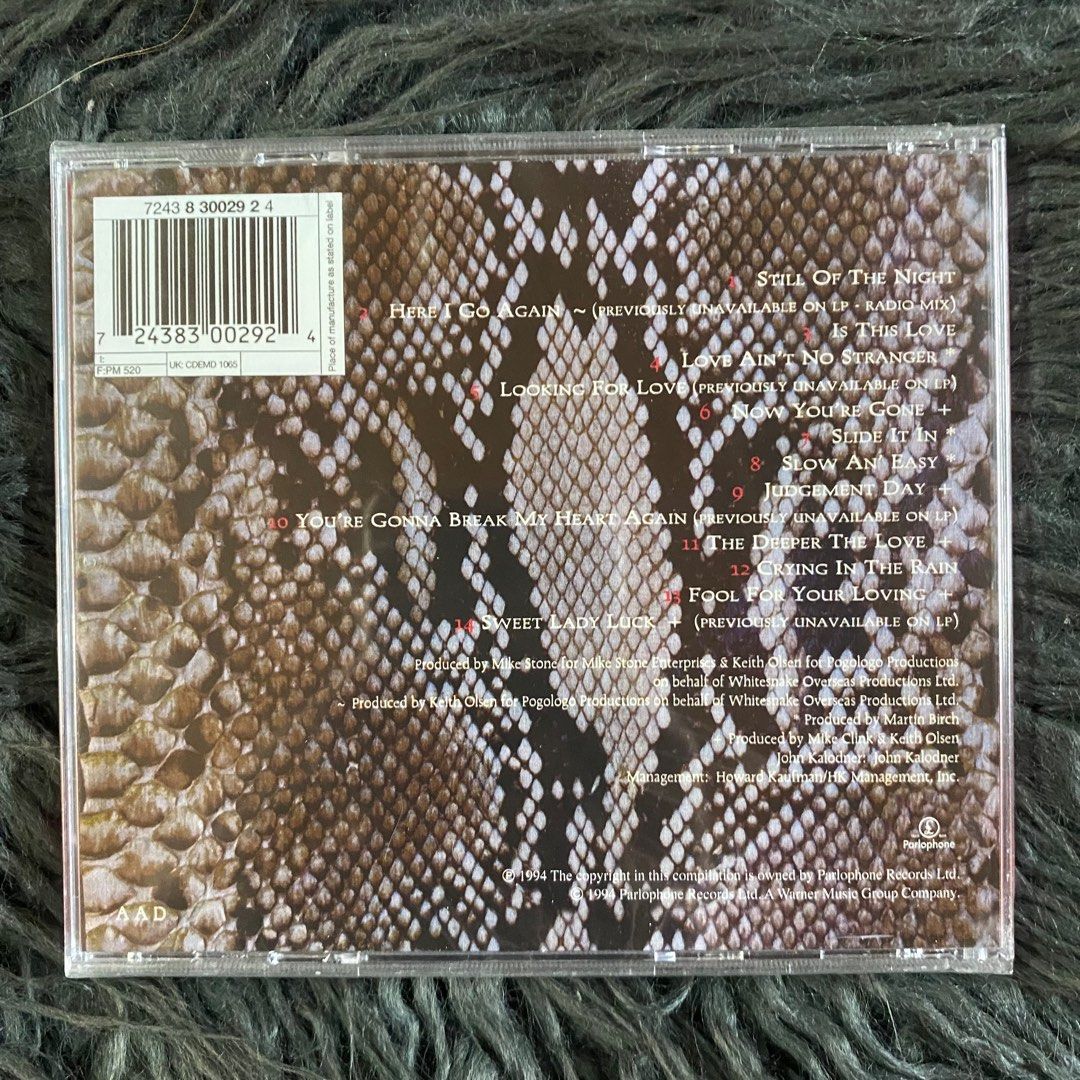 CD WHITE SNAKES Greatest Hits, Hobbies & Toys, Music & Media, CDs ...