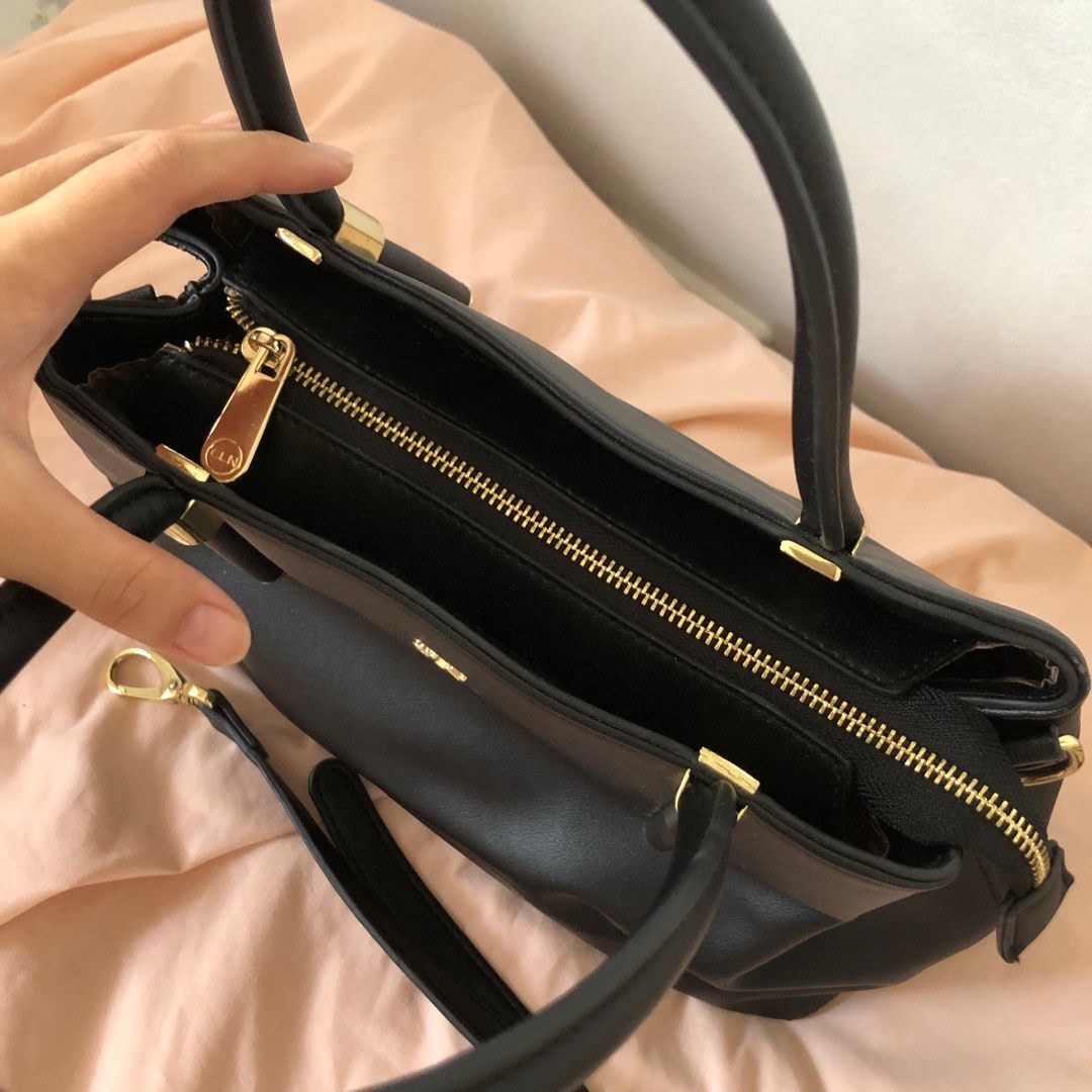 Celine CLN black cross body bag shoulder bag on Carousell