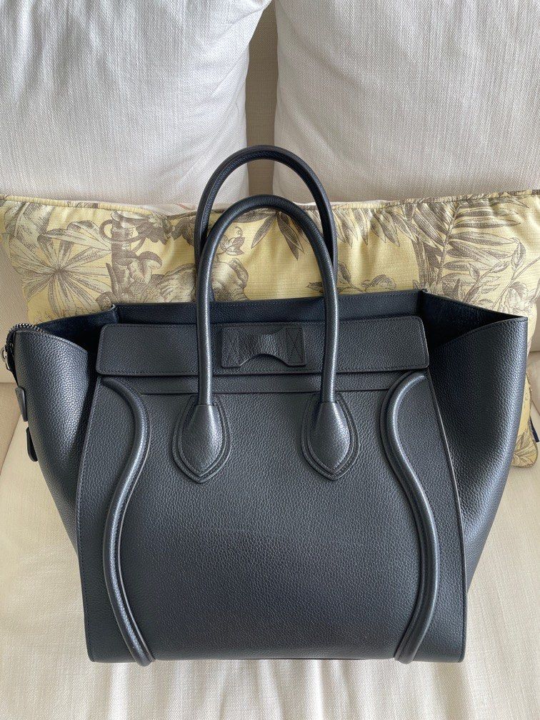 CELINE LUGGAGE MINI CALFSKIN BLACK, Luxury, Bags & Wallets on Carousell