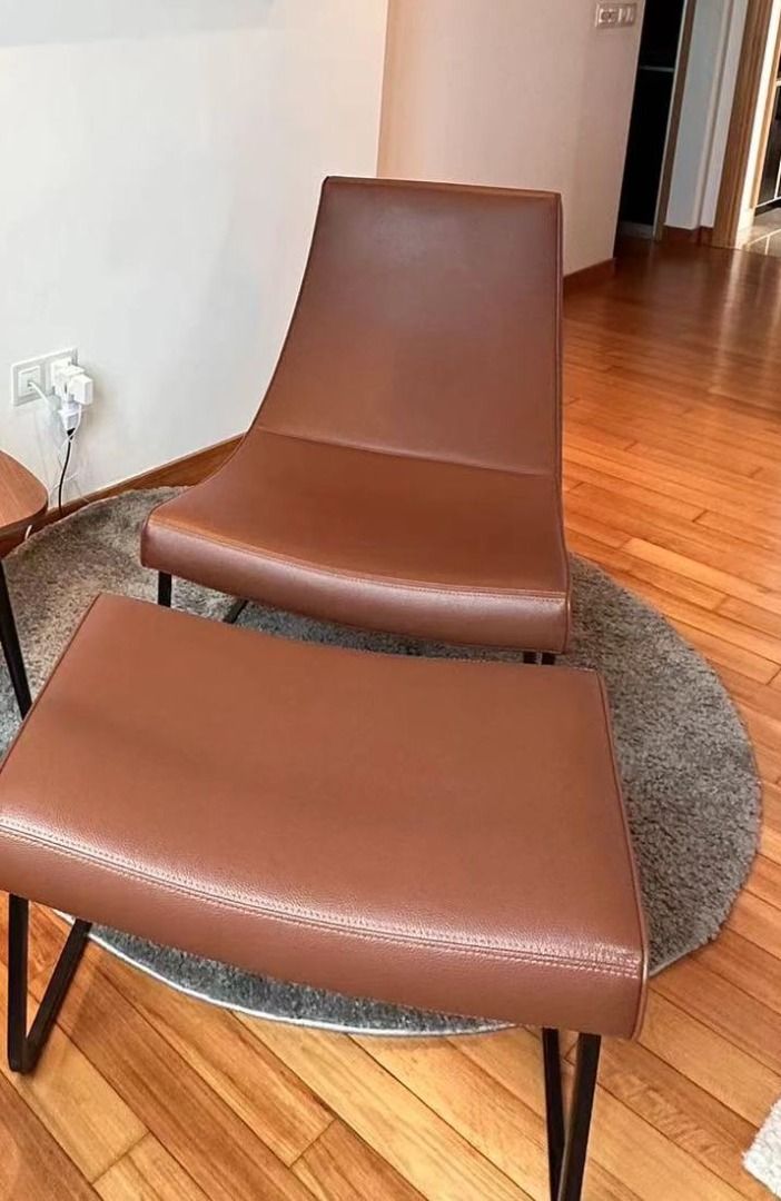 Cellini monte lounge chair with footrest, Furniture & Home Living ...