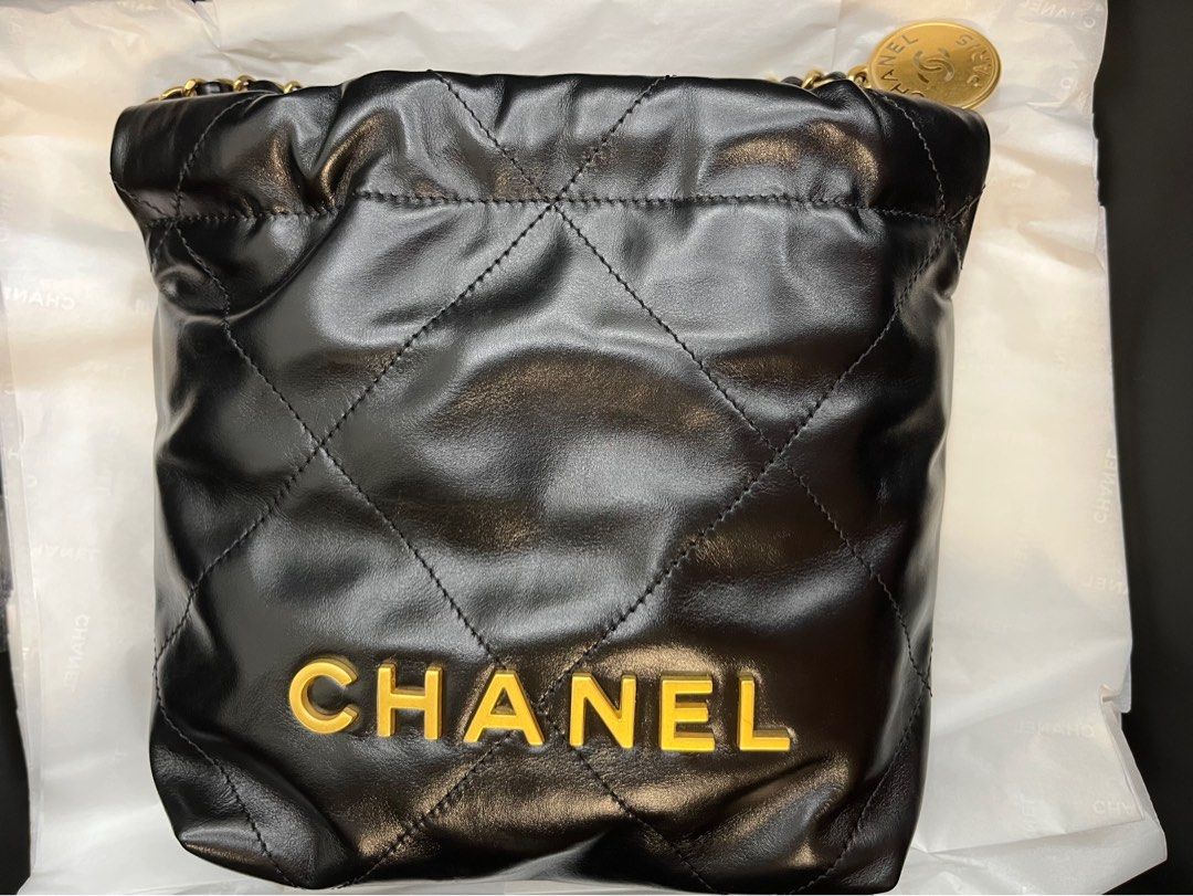 Chanel 22 Mini Black, Luxury, Bags & Wallets on Carousell
