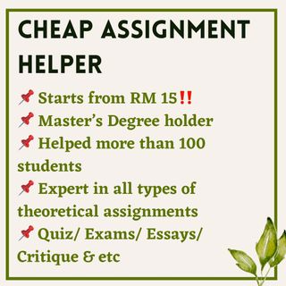 Cheap assignment helper, Announcements on Carousell