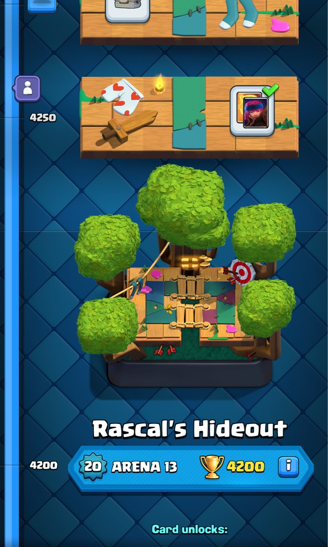 Clashe Royale Account (Arena 13, Rascal Hideout), Video Gaming, Video ...