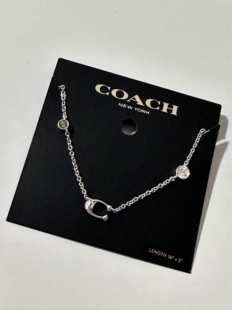 Coach Necklace (100% authentic), Women's Fashion, Jewelry & Organisers ...