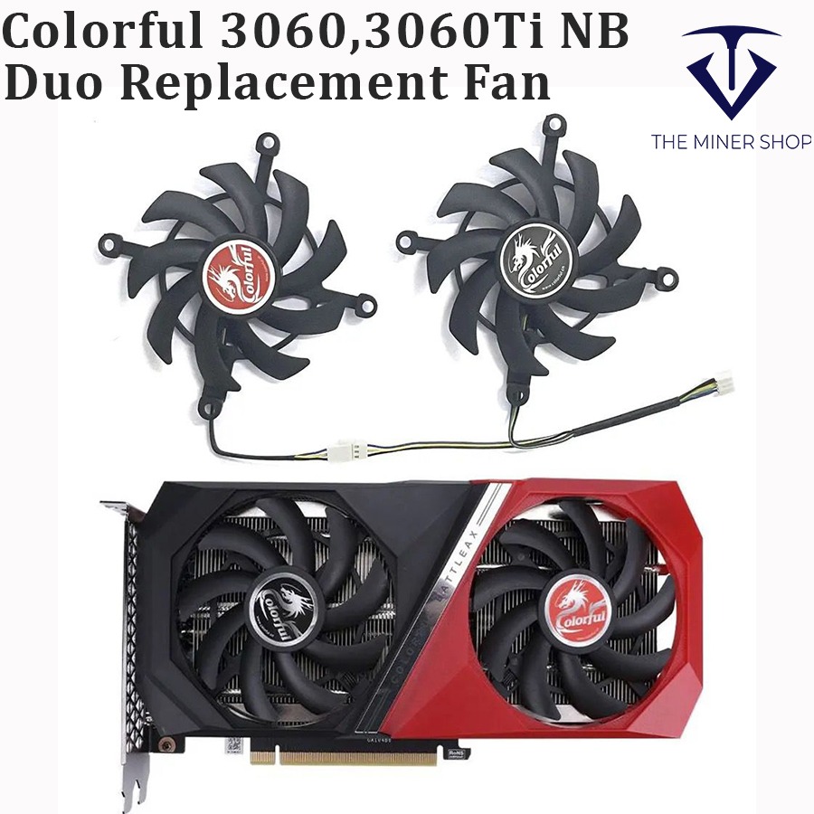 Colorful GeForce 3060, 3060Ti NB DUO GPU Fan Replacement, Computers ...