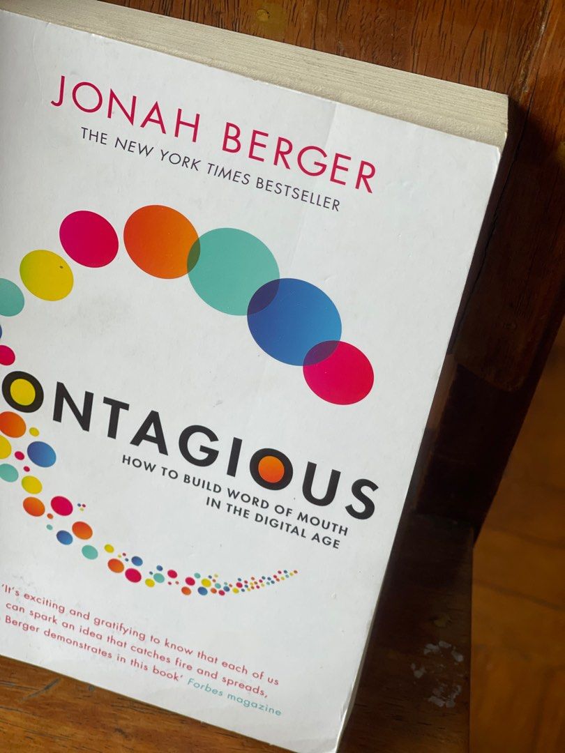 Contagious How to build word of mouth in the Digital Age Book Jonah ...