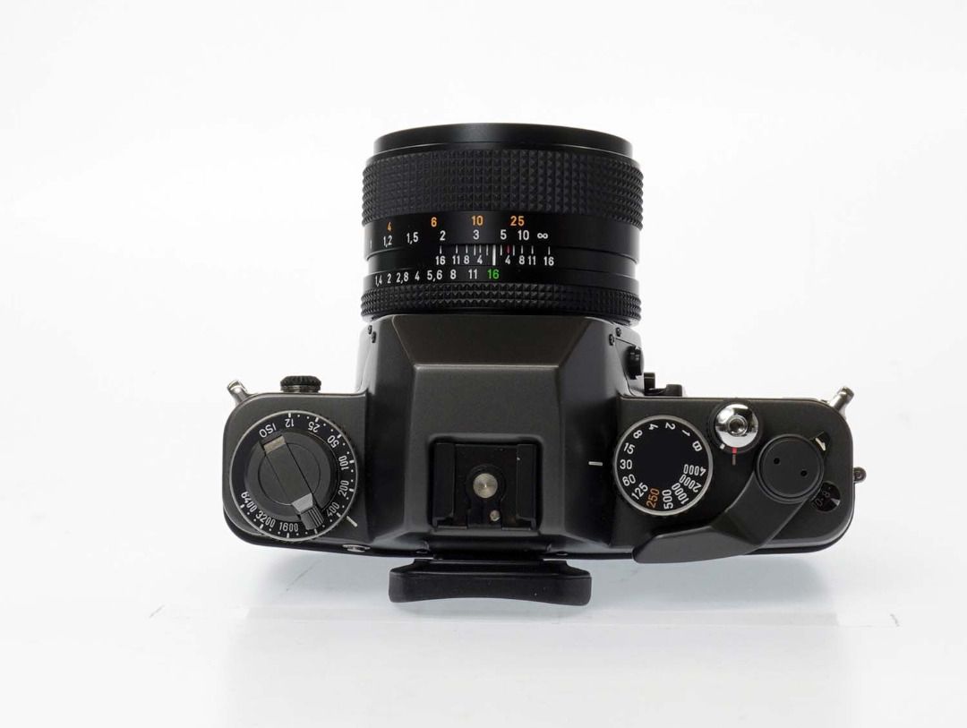 Contax S2b s2 35mm SLR Film Camera Titanium Black+Planar 50mm F1.4 lens, 攝影器材, 相機 - Carousell