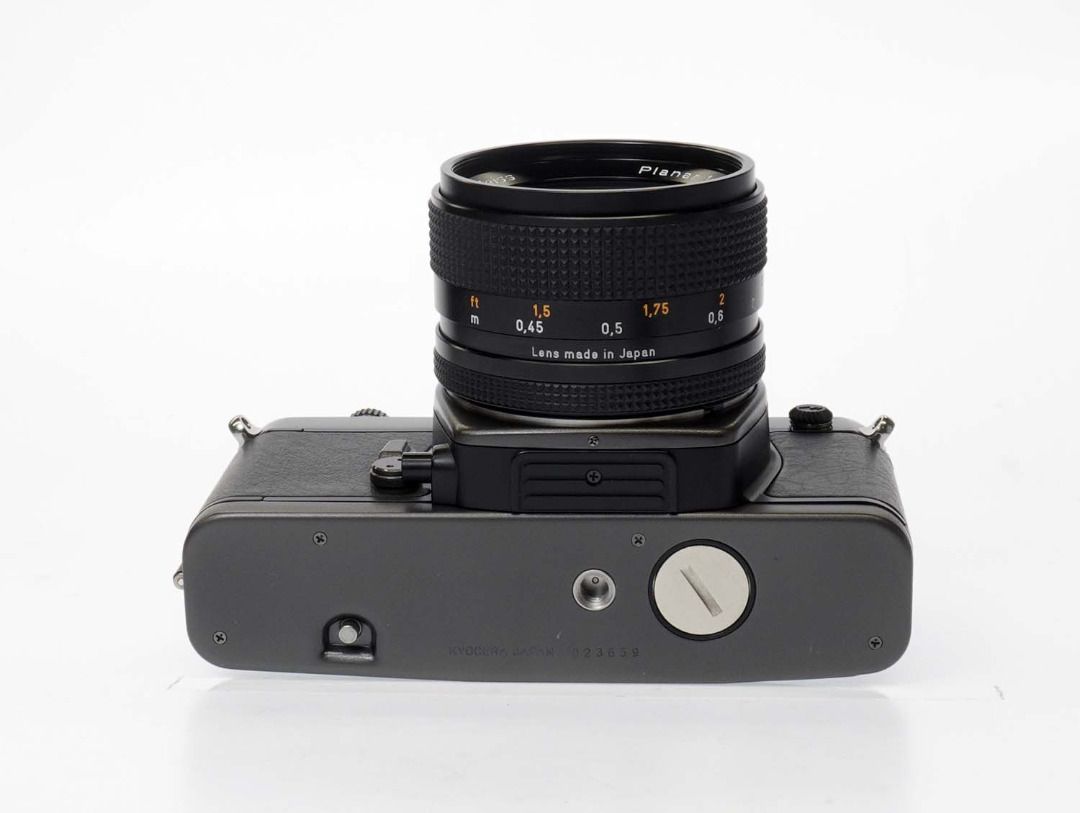 Contax S2b s2 35mm SLR Film Camera Titanium Black+Planar 50mm F1.4 lens, 攝影器材, 相機 - Carousell