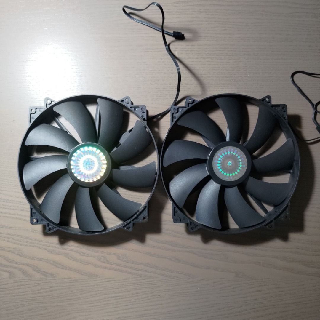 Cooler Master MegaFlow 200 (Black and Clear) - 200mm Fans, 3-pin DC ...