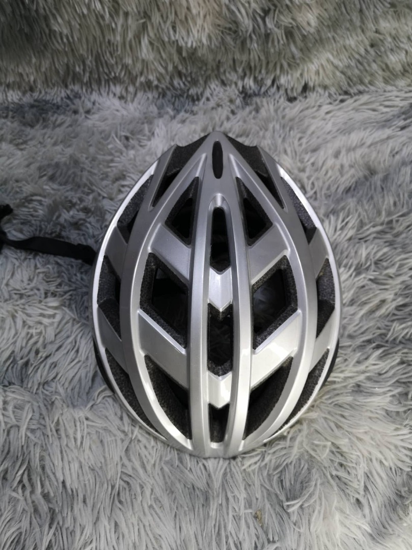 Cotto Silver Cycling Helmet on Carousell