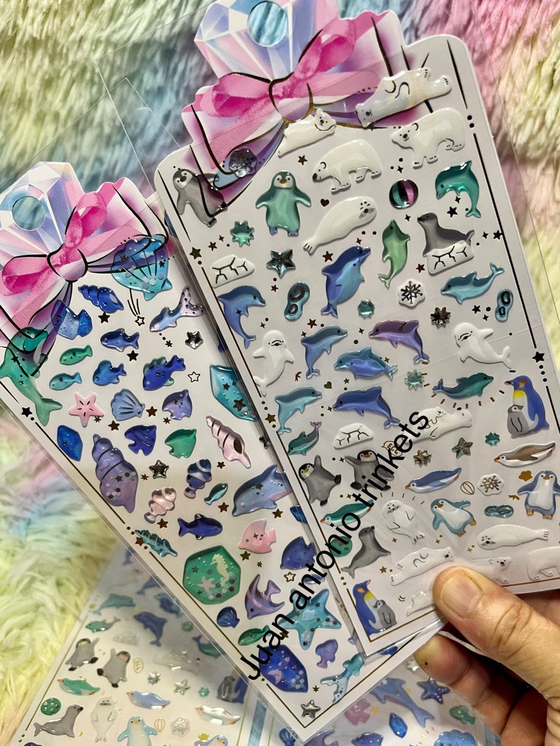 Crystal Patch Sticker 3D Embossed Under the sea, Hobbies & Toys ...