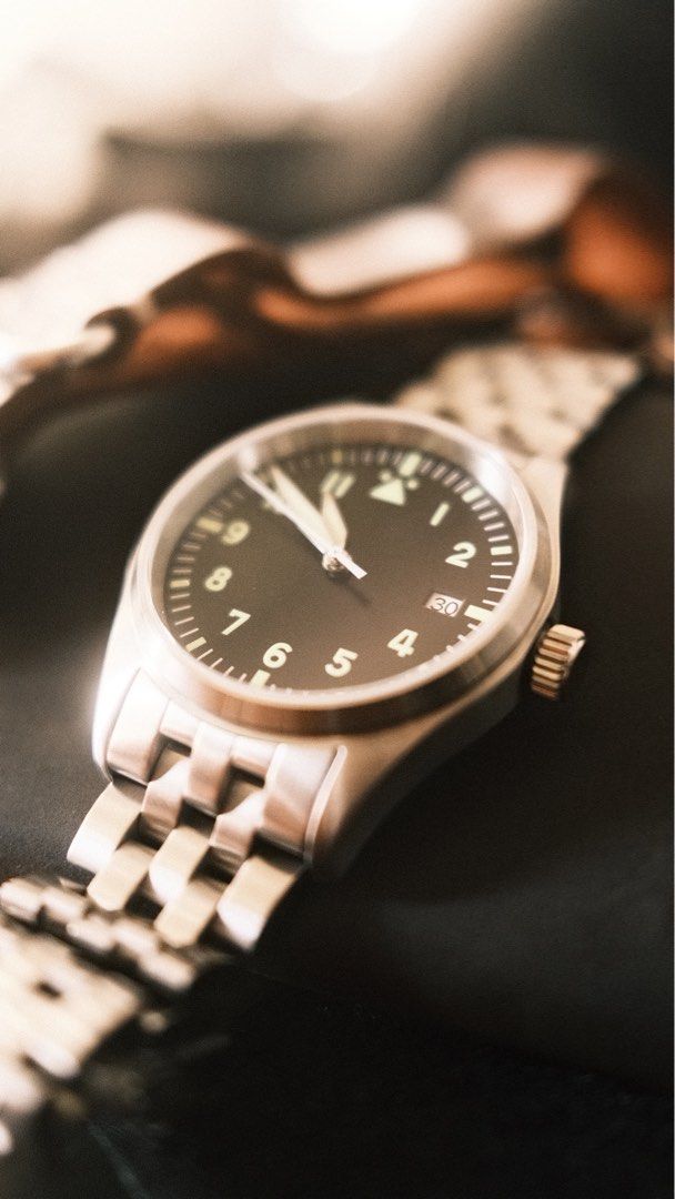 Custom Pilot's Type A 39mm Aviation wristwatch, Luxury, Watches on ...