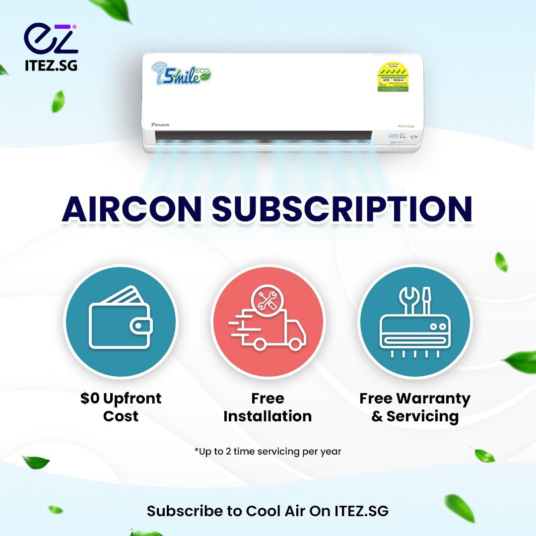 $88/mth Daikin Aircon Subscription, Home Services, Aircon Services, Aircon Installation on Carousell