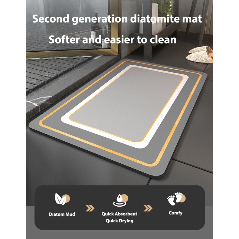 Diatomite Mat New Generation Absorbent Soft Diatomite Mat, Furniture ...