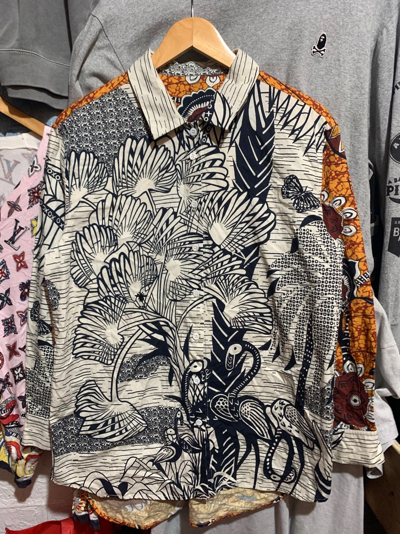 Dior AOP Polo LS on Carousell