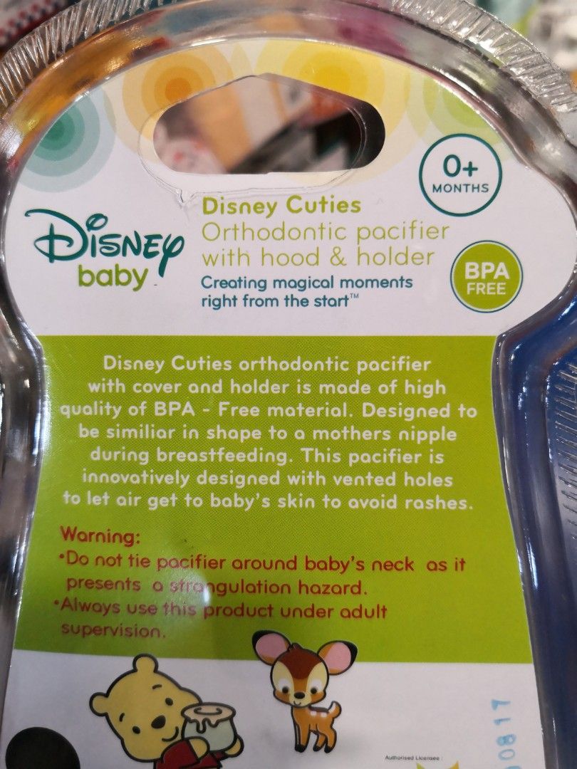 Disney Baby Pacifier with tali, Babies & Kids, Nursing & Feeding ...