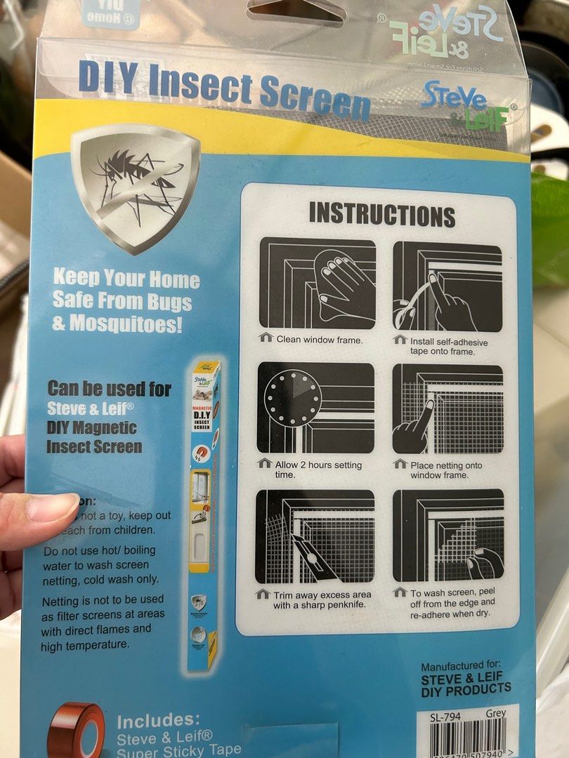 DIY insect screen, Furniture & Home Living, Home Improvement ...