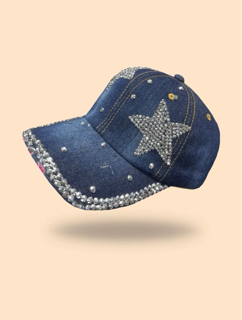 Double blink Star denim Cap, Men's Fashion, Watches & Accessories, Caps ...