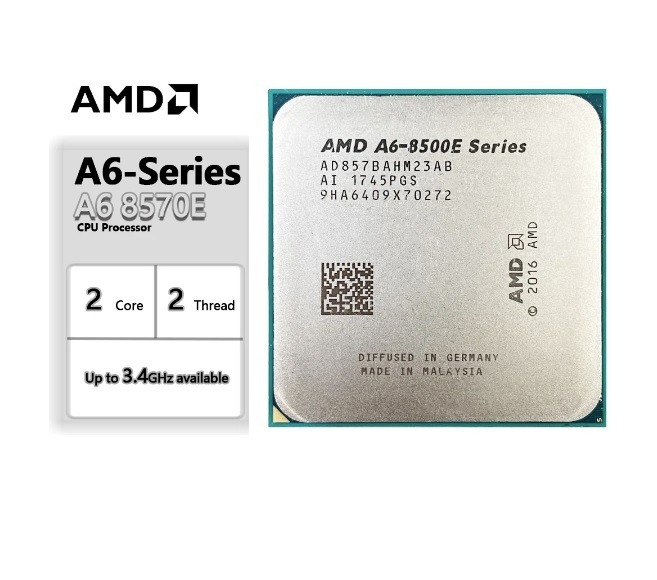 Dual(2) Core AMD A6-Series A6-8570E A6 8570E 3.0 GHz Dual-Core CPU Processor AD857BAHM23AB ...