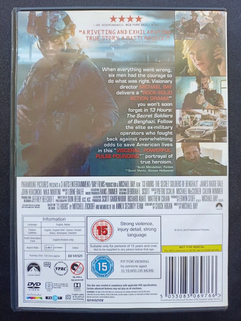 DVD 13 Hours - The Secret Soldiers Of Benghazi, Hobbies & Toys, Music & Media, CDs & DVDs on ...