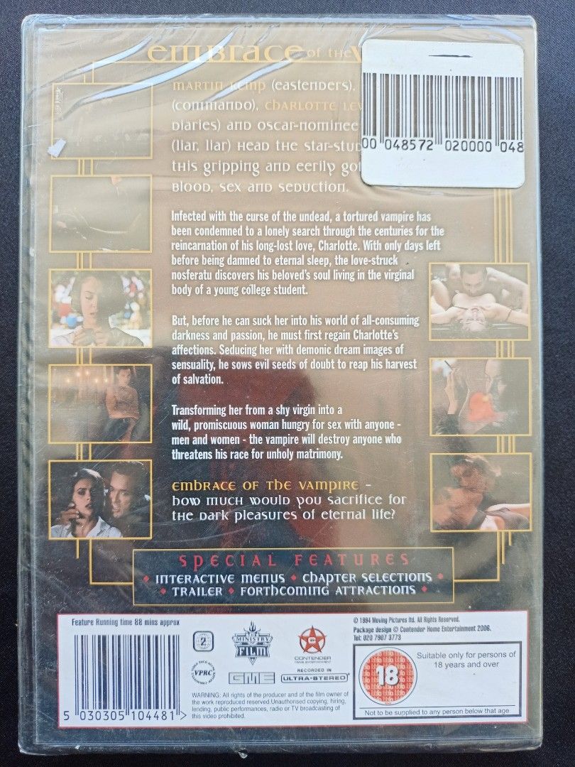 DVD Embrace Of The Vampire, Hobbies & Toys, Music & Media, CDs & DVDs ...