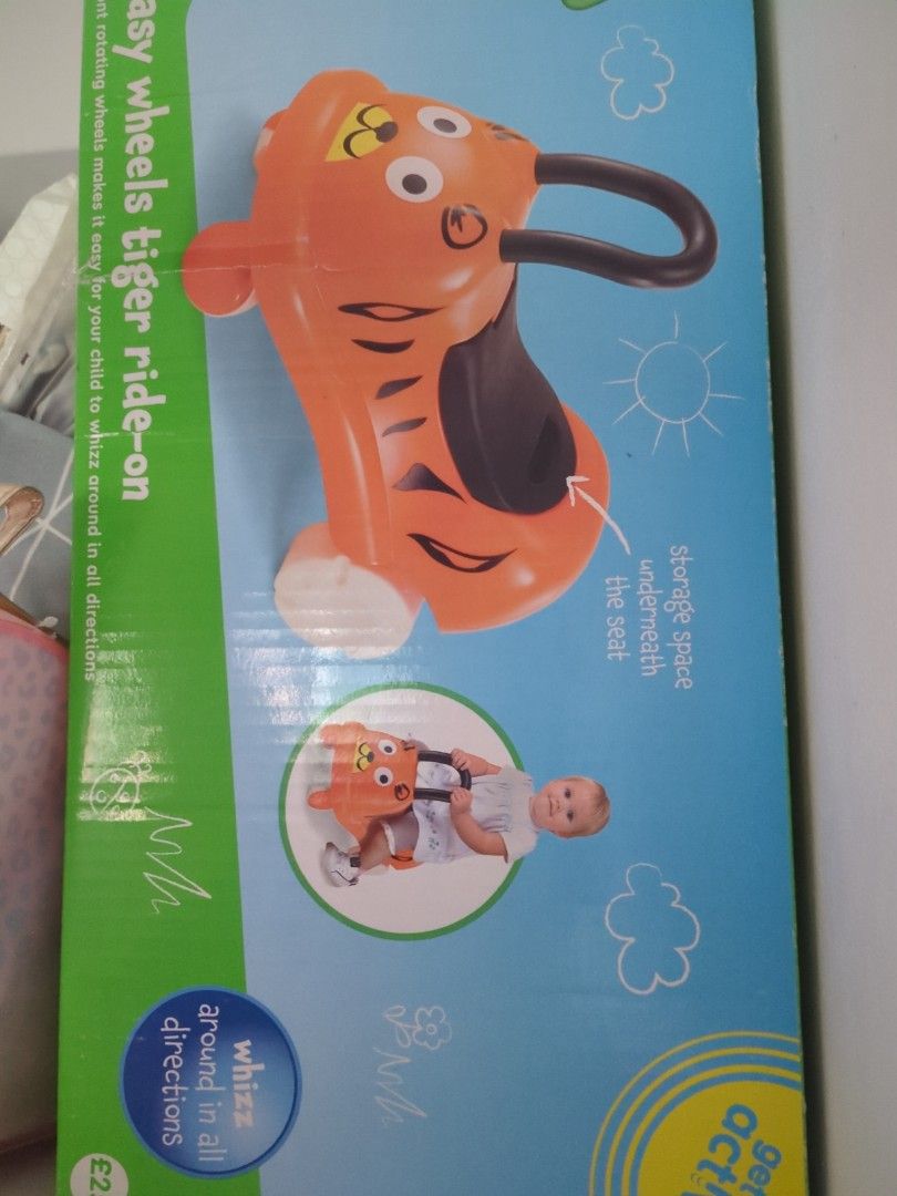 ELC Easy Wheels Tiger Ride-On, Babies & Kids, Infant Playtime on Carousell