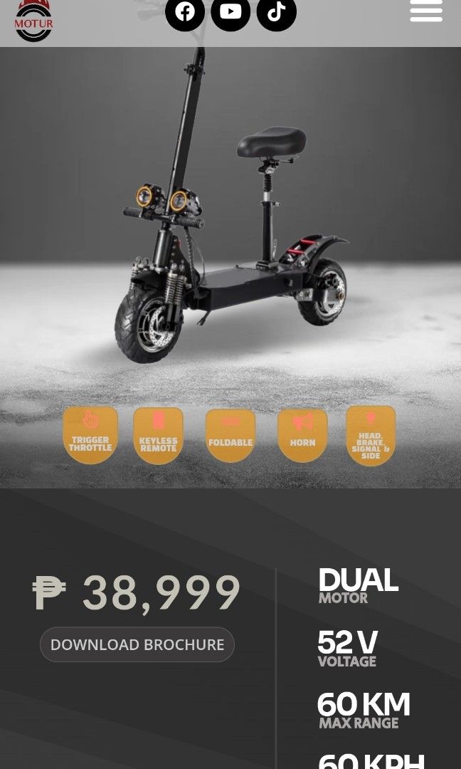 Electric Scooter Raze Sigma V2, Sports Equipment, Sports & Games ...