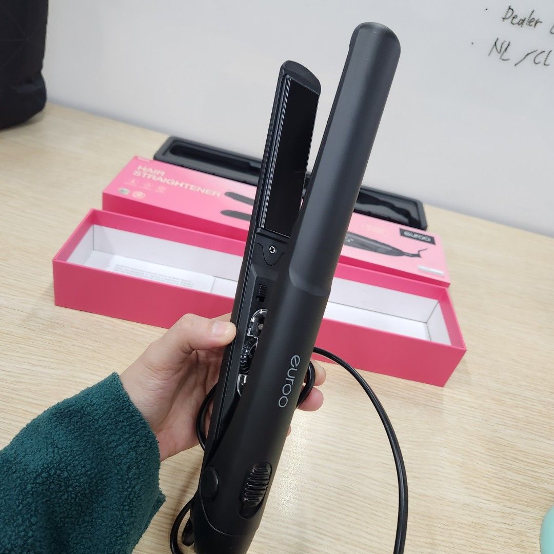 Euroo Hair Straightener/Iron Black, Beauty & Personal Care, Hair on ...