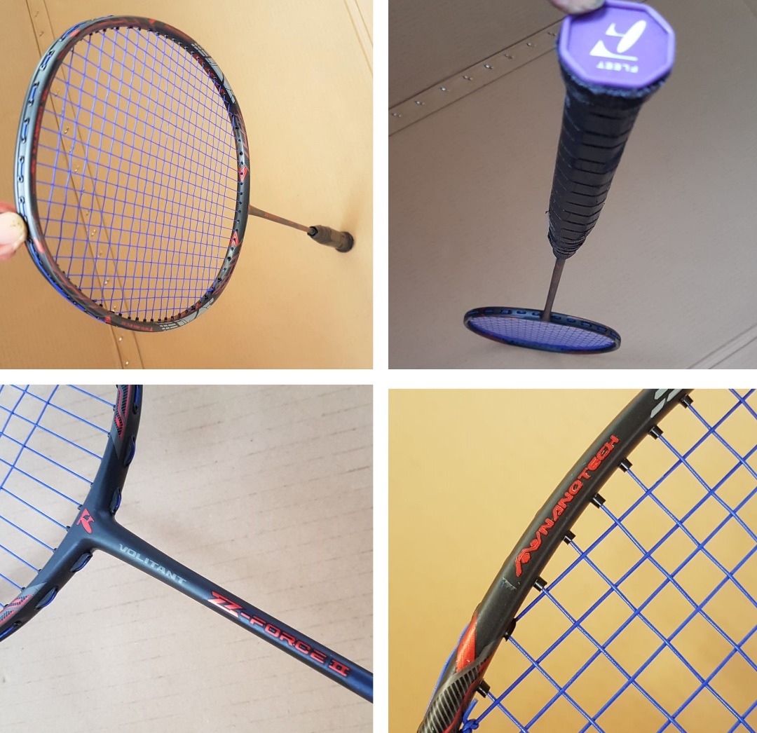 FLEET Badminton Racket, Volitant, Z-Force II Black Compact Frame ...