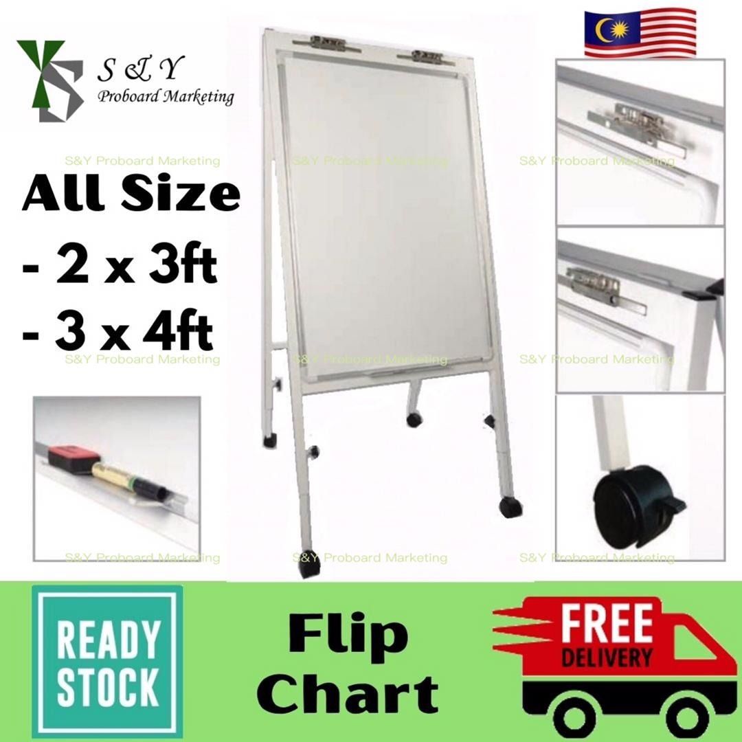 Flip Chart White Board Size 3x4 ft Magnetic Whiteboard, Hobbies & Toys ...