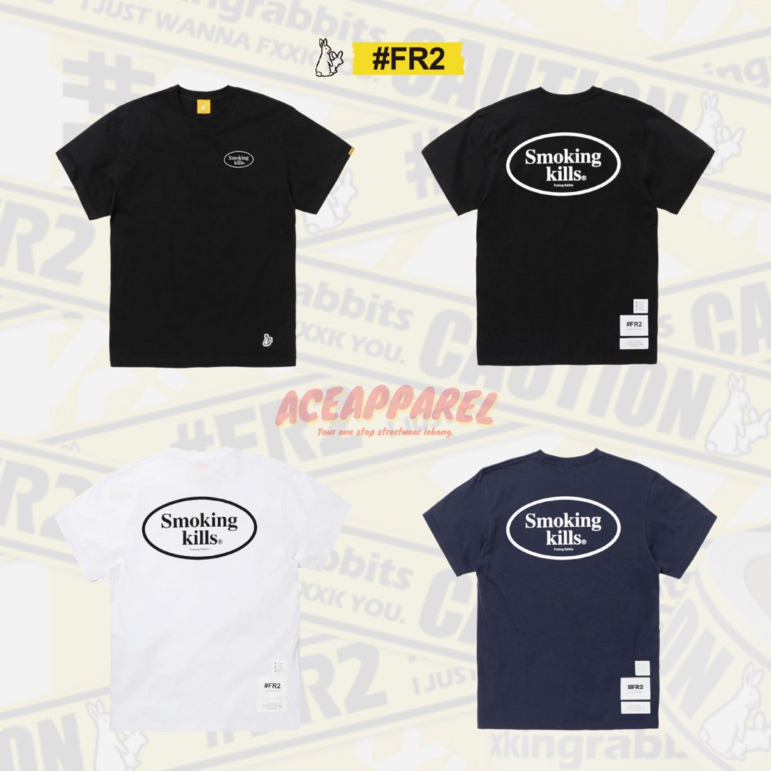 FR2 OG Smoking Kills Logo Tees, Men's Fashion, Tops & Sets, Tshirts & Polo Shirts on Carousell