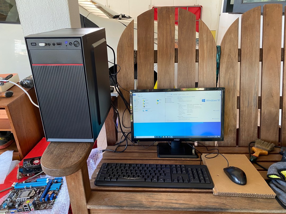 Fullset desktop Pc murah bajet siap monitor . Processor i5 gen2 ...