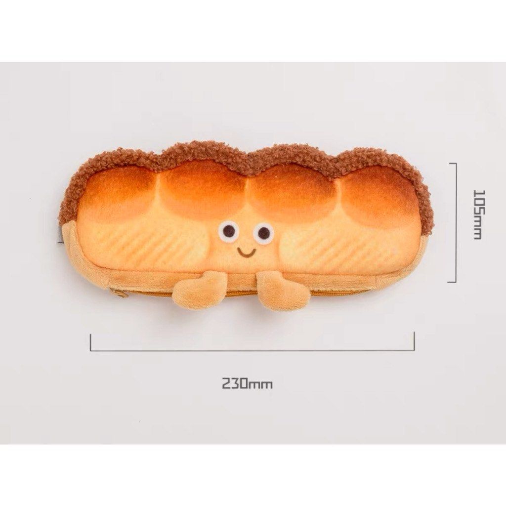 Fun Claw Cute Bread Toast Pencil Case, Hobbies & Toys, Stationery ...