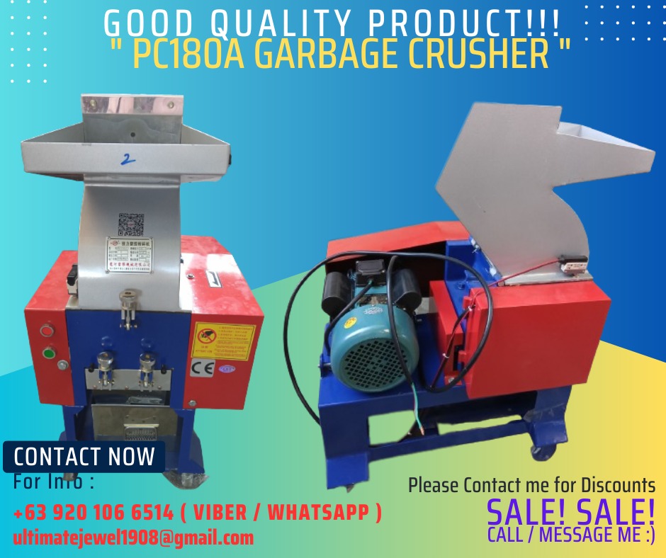 GARBAGE CRUSHER MACHINE PC180A - RECYCLING MACHINE on Carousell