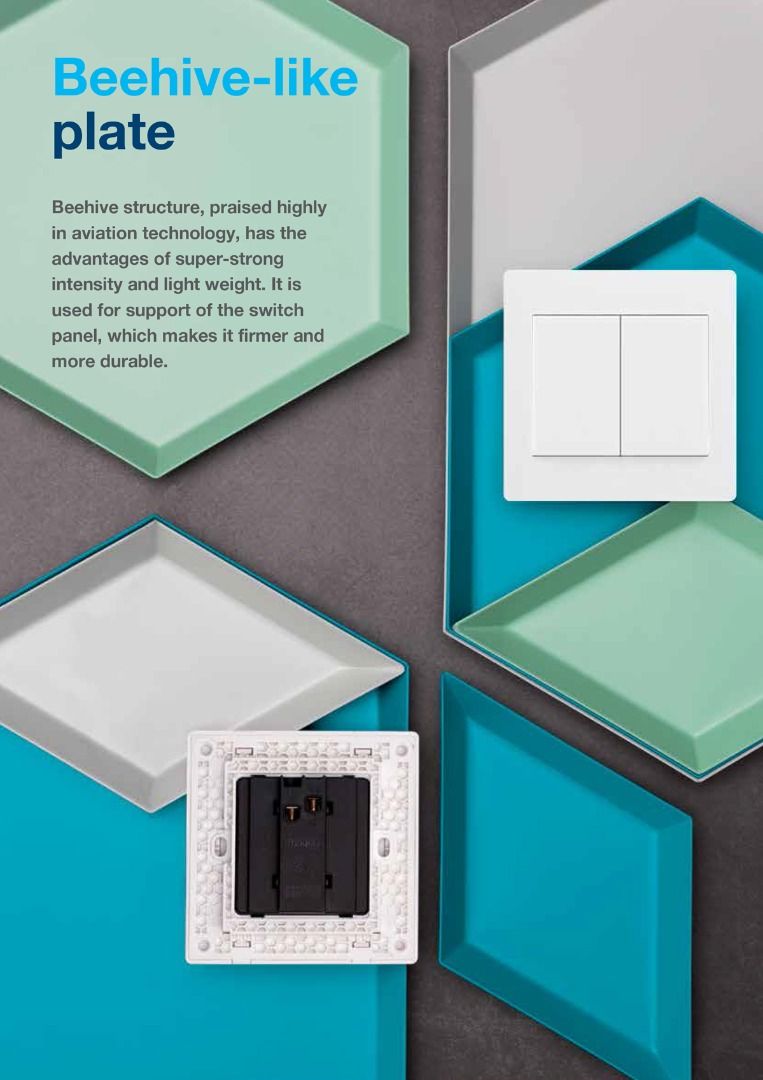 HAGER Switch Socket Muse Knight Black, TV & Home Appliances, Electrical ...