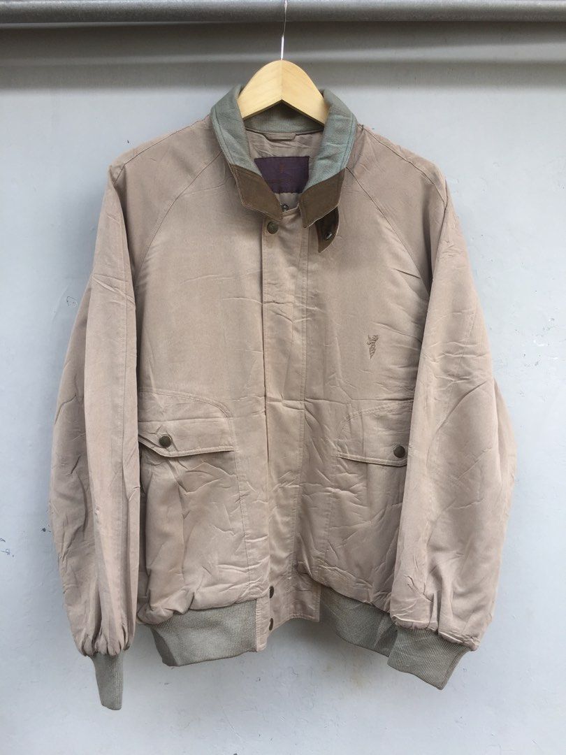 Harrington Jacket Flight Jacket Vintage, Fesyen Pria, Pakaian , Atasan ...