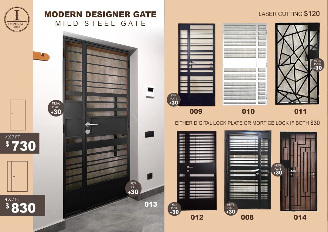 HDB Metal Gate / BTO Metal Gate, Furniture & Home Living, Security ...