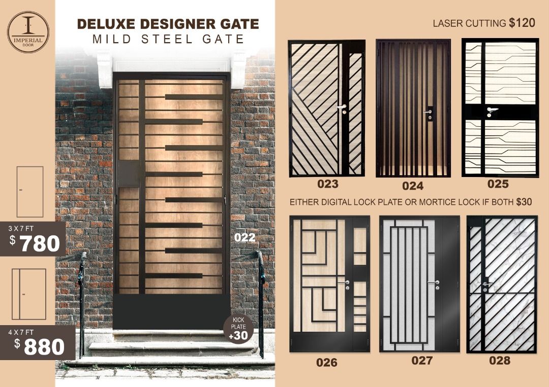 HDB Metal Gate / BTO Metal Gate, Furniture & Home Living, Security ...