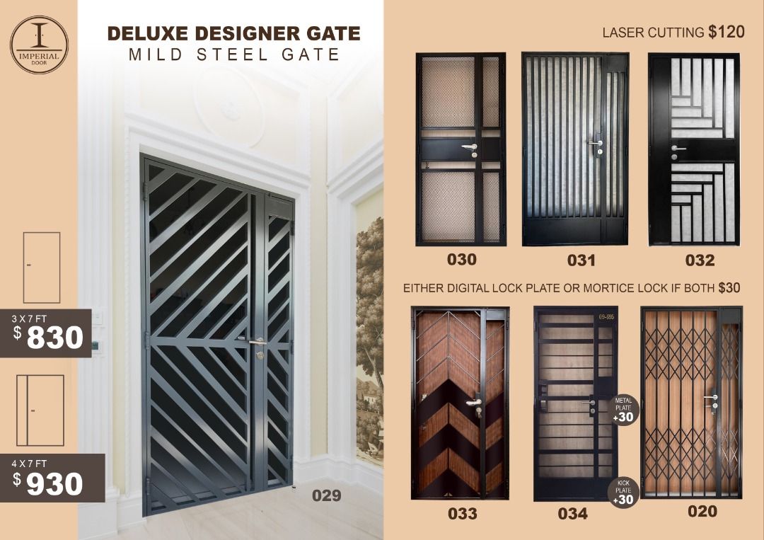 HDB Metal Gate / BTO Metal Gate, Furniture & Home Living, Security ...