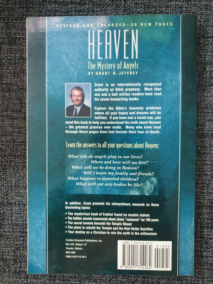 HEAVEN THE MYSTERY OF ANGELS - GRANT R. JEFFREY, Hobbies & Toys, Books ...