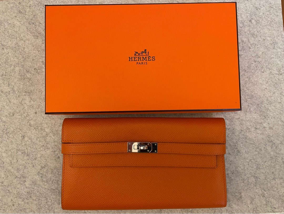 Hermes Kelly Wallet, Luxury, Bags & Wallets on Carousell