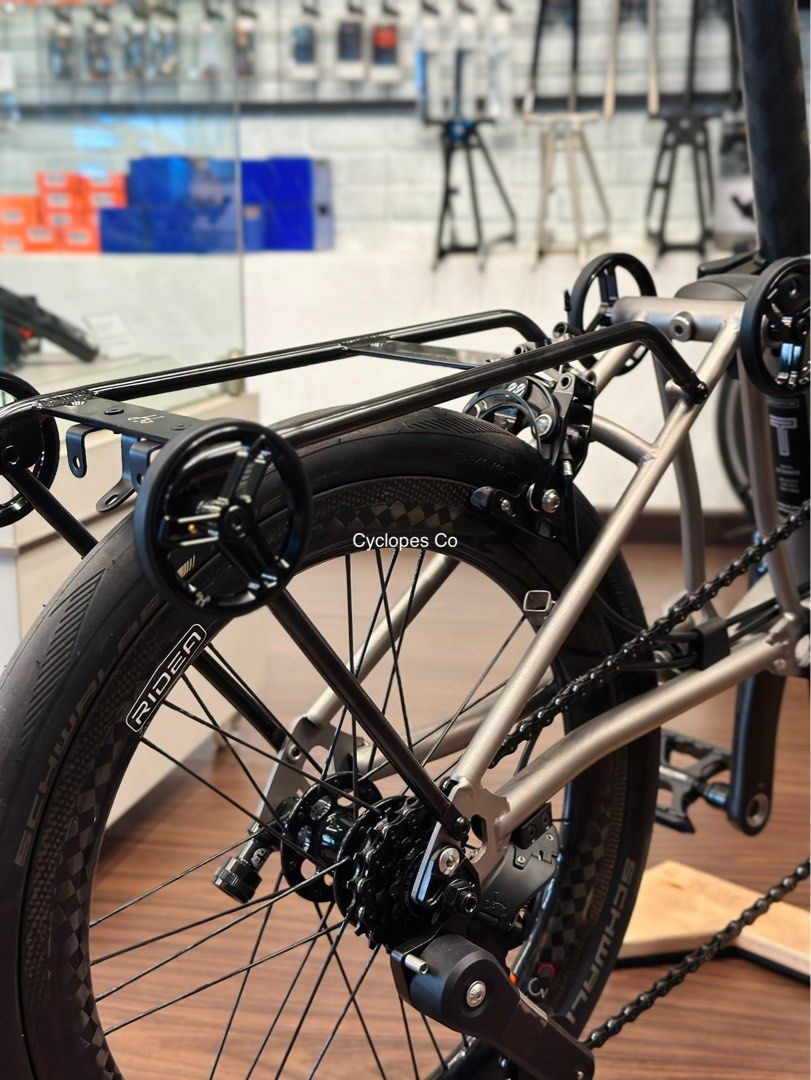 H&H Titanium Rack v5 for Brompton P/T Line, Sports Equipment, Bicycles ...