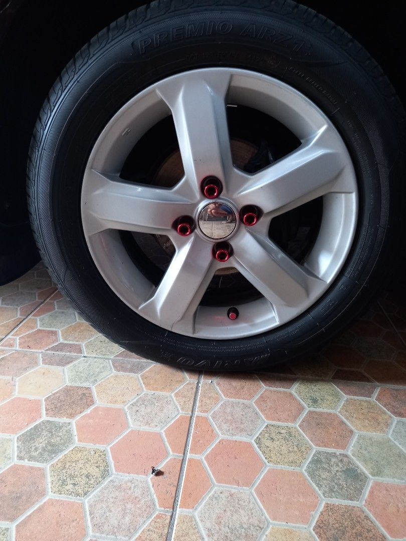 Honda 15s mags PCD 100 OFFSET 45 with 195x55xR15 Arivo Premio ARZ1, Car ...